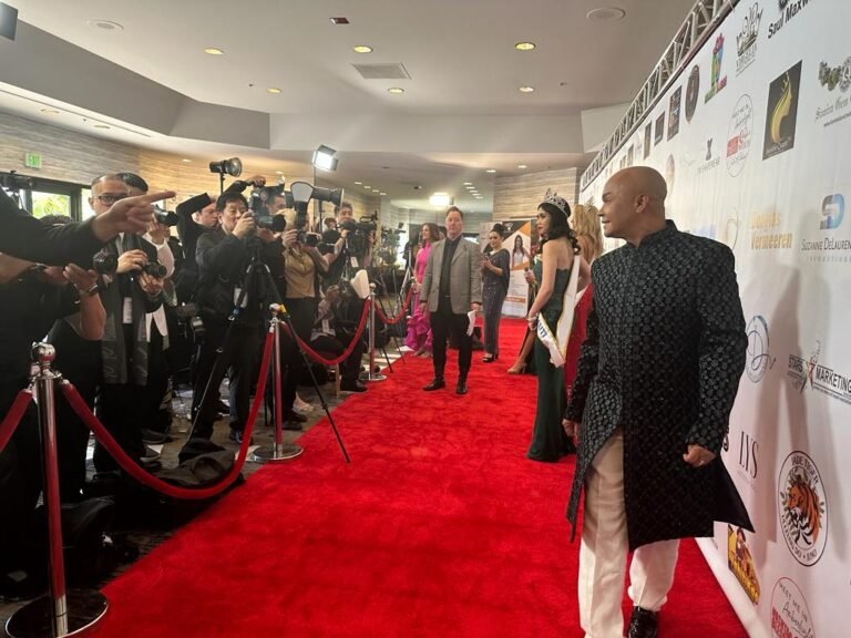 Red Carpet Backdrop Logo Placement - Luxury Gala